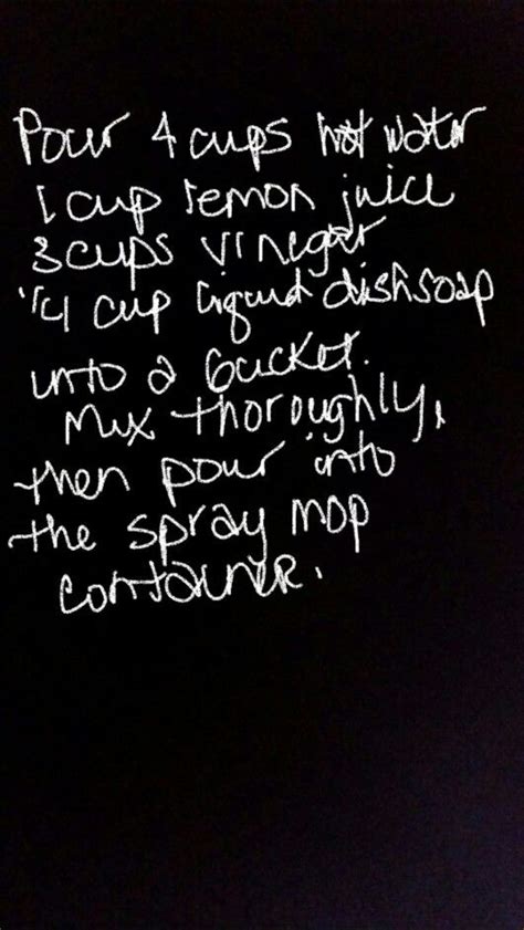 Diy Cleaning Solution For Spray Mop