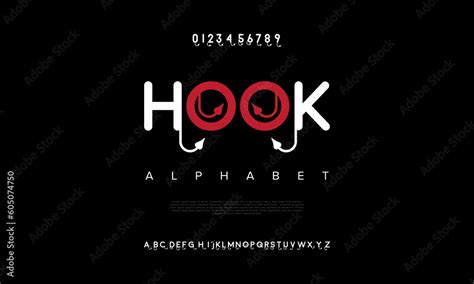 Hook Abstract Digital Technology Logo Font Alphabet Minimal Modern
