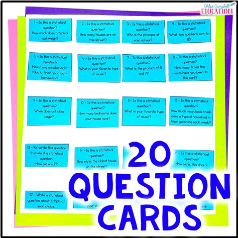 Statistical Questions Activity 6th Grade Data And Statistics Practice And Review Chloe