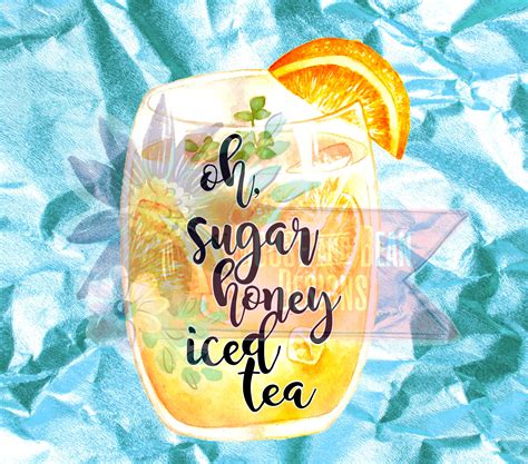Oh Sugar Honey Iced Tea Tumbler Wrap Etsy