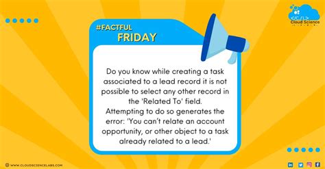 Cloudsciencelabs Csl Salesforce Fridayfacts Cloud Science Labs