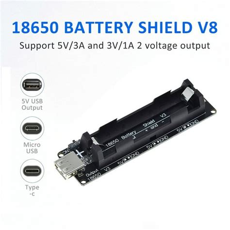 Soporte De Batería 18650 Módulo De Protección De Batería De Litio De