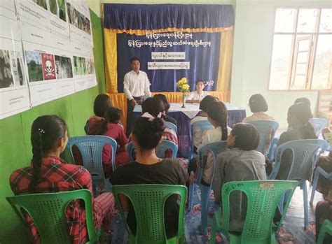 ကျောက်ကြီးမြို့နယ် လူထုအခြေပြုဗဟိုဌာန Community Centre ခန်းမ၌ လူငယ်နှင့် အားကစားအသိပညာပေးဟောပ