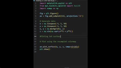 3d Surface Plot Part 5 🚀🚀 Shorts Trending Viral Coding