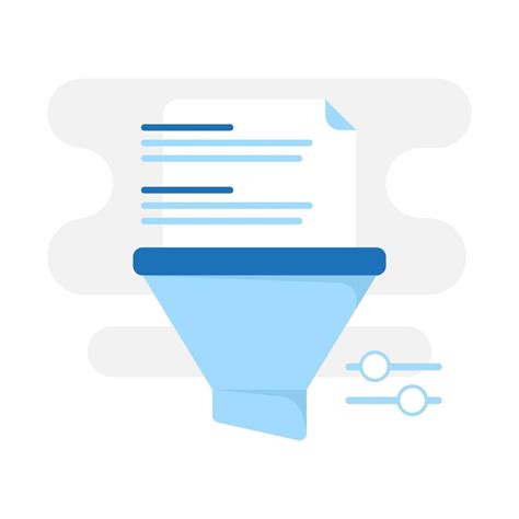 Sort Data Information Filtering System Concept Illustration Flat Design Vector Eps10 Modern