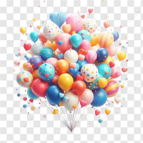 투명한 배경에 화려한 생일 풍선이 있는 3차원 사진 다채로운 생일 풍선의 3d 사진 투명한 배경에 생일 Png 일러스트 및 이미지 에 대한 무료 다운로드 Pngtree