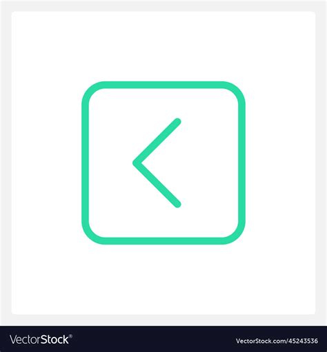 Hover Back Direction Ui Element Template Vector Image