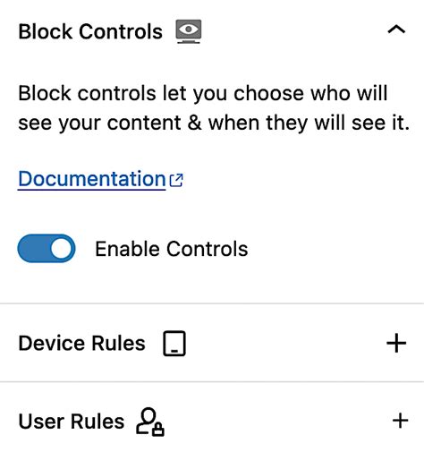 How To Use Block Rules Options Content Control Plugin