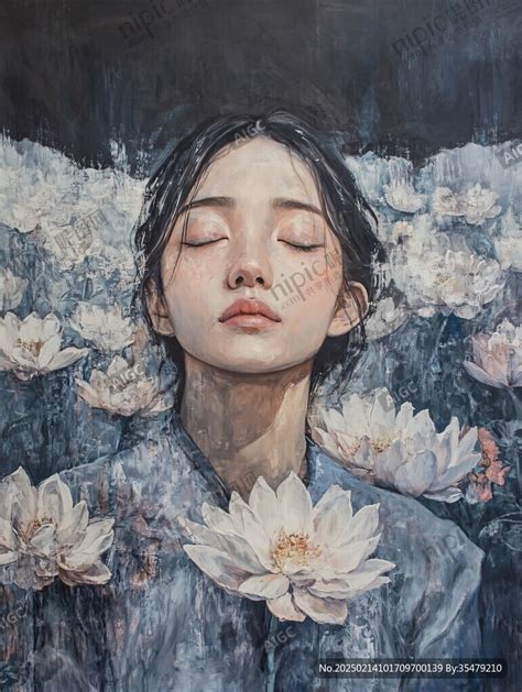 Ai创作图油画质地手绘人物 手绘油画风 丙烯画插画 油画少女 唯美人物油画 高极油画风 写实油画荷花 手绘人物油画 数字油画插画设计 油画荷 荷花油画效果 网红粉重彩画 Tif唯美油画 现实与