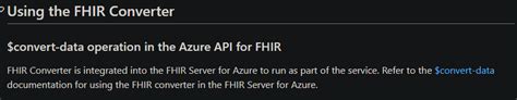 Using Convert Data Operation With Azure Api For Fhir · Issue 1582