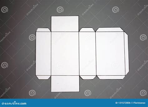Geometry Net Of Rectangular Prism Stock Photo Image Of Isolated Plan 131572806