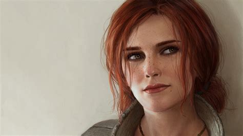 Papeis De Parede 1920x1080 The Witcher 3 Wild Hunt Triss Merigold Ruivo Meninas Face Ver Jogos