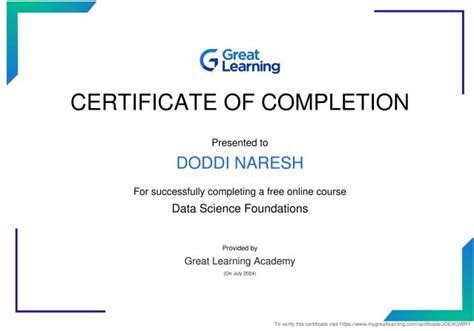 Completed Data Science Foundations Doddi Naresh Posted On The Topic