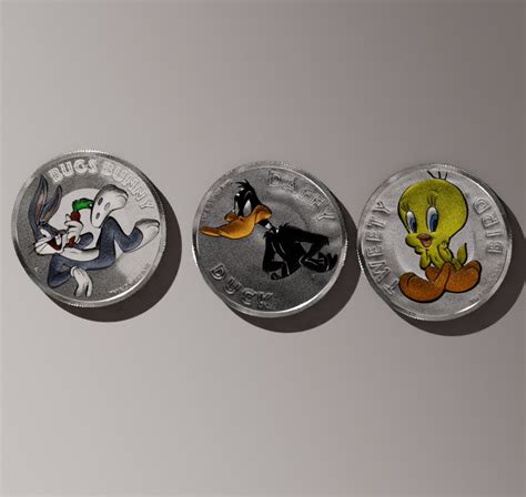 Blender 金币硬币钱blender 布的模型4 Blender布的