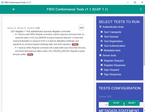 Testing Registration Command Failed · Issue 472 · Fido Alliance Conformance Test Tools