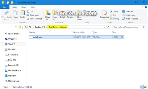 create reset recovery image in windows 10 tutorials