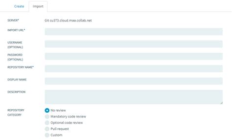 Import External Git Repositories Into Teamforge From The Code Browser Ui · Digital Ai Teamforge