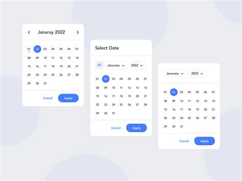 Date Picker Ui By Himanshu Kandpal On Dribbble