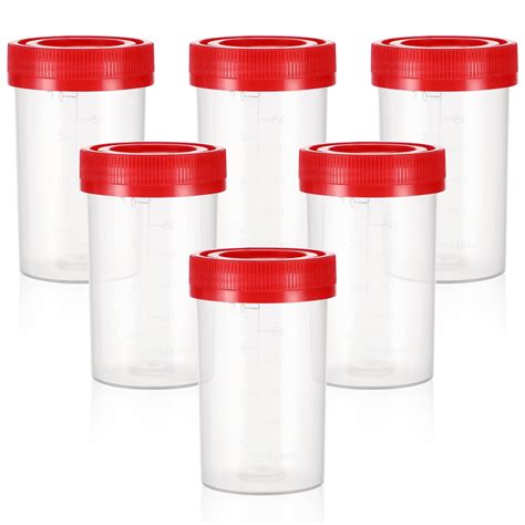 Raindrops 10 Pcs Specimen Containers Sample Bottles Urine Sample Pots