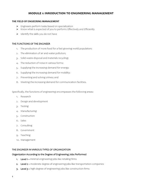 module 1 intorduction to engineering management pdf
