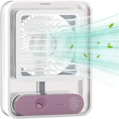 Настольный увлажнитель воздуха с вентилятором Led подсветкой и Usb зарядкой [39] купить со