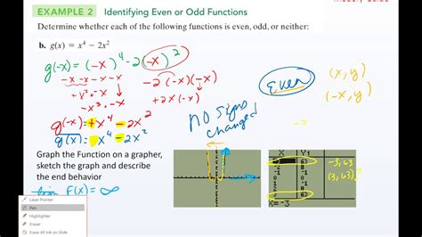 Alg 2 2 2 Day 1 More On Functions And Their Graphs Youtube