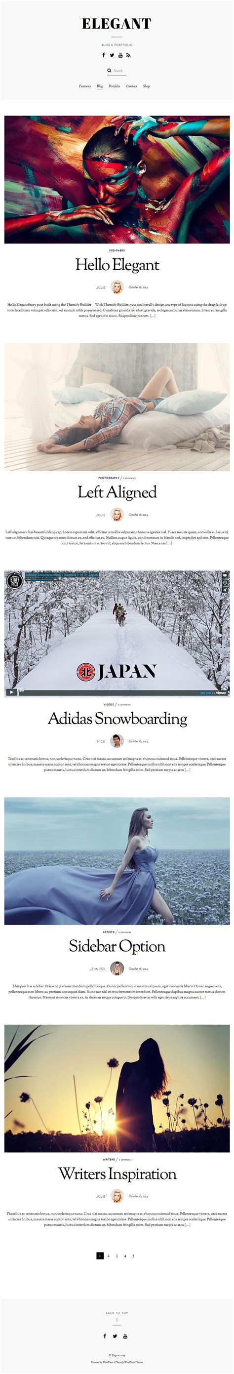 Elegant Responsive WordPress MultiPurpose Theme