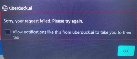 How To Fix Sorry Your Request Failed Please Try Again On Uberduck Ai