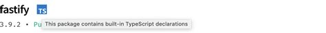 Npm Displays Packages With Bundled Typescript Declarations Github