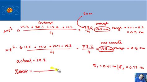 Accuracy And Precision In Measurement And Calculation Youtube
