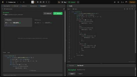 Day 78 Of Java Coding Challenge Spiral Matrix Generation Aswin S Posted On The Topic Linkedin