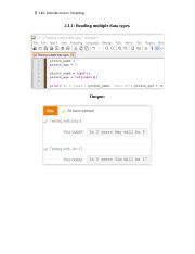 2 1 1 Reading Multiple Data Types Docx IT 140 Introduction To