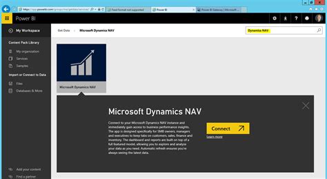 Power Bi With Dynamics Nav Demo Install
