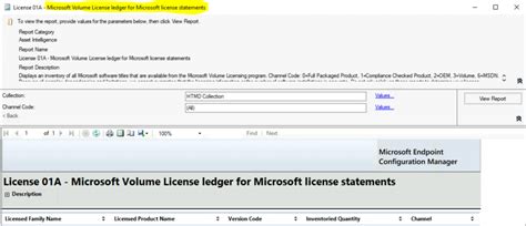 sccm configmgr asset intelligence reports default report