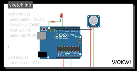 Arduino Potensio 2 5 Volt Wokwi ESP32 STM32 Arduino Simulator