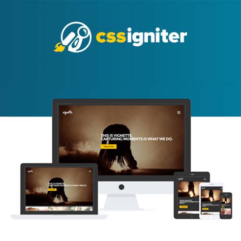 CSS Igniter Vignette WordPress Theme GPLRock Com