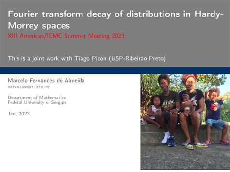 PDF Fourier Transform Decay Of Distributions In Hardy Morrey Spaces
