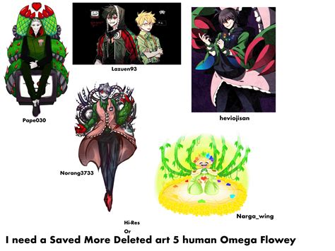 I Need A Saved More Hi Res And Deleted Art For 5 Human Omega Flowey Bonus