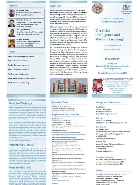 6 Aiml Workshop Brochure Final Pdf Artificial Intelligence