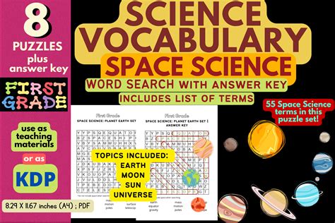 Science Vocabulary Space Science Words Graphic By Charm Creatives Creative Fabrica