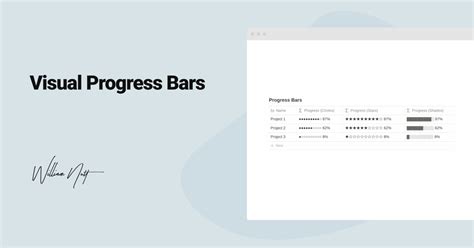 Visual Progress Bars Notion Market