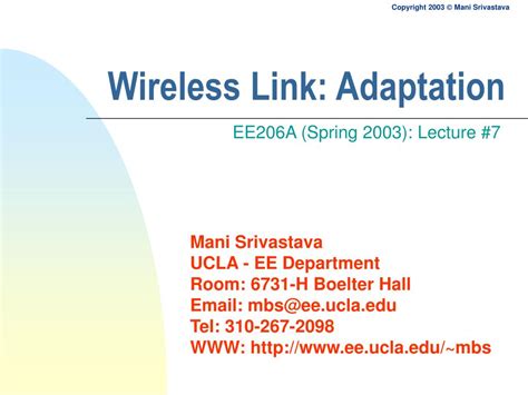 Ppt Wireless Link Adaptation Powerpoint Presentation Free Download Id6147772