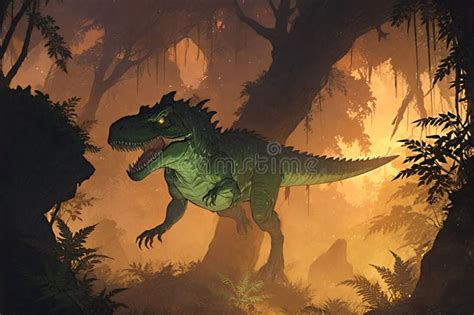 Jurassic Park World Of The Dinosaures Stock Illustration