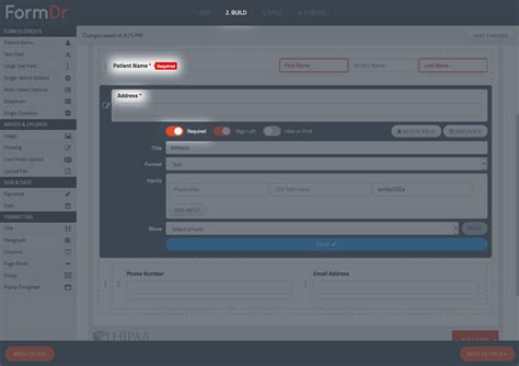 make a field required formdr product guide