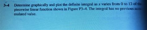 Solved 3 4 Determine Graphically And Plot The Definite
