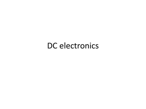 DC Electronics