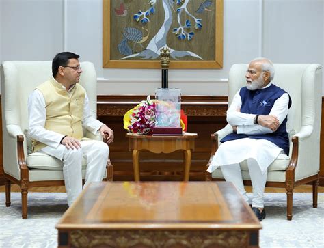 Uttarakhand Cm Dhami Meets Pm Modi Says Ucc To Be Implemented Soon