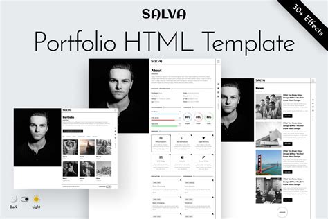 Personal Portfolio Html Template Salva