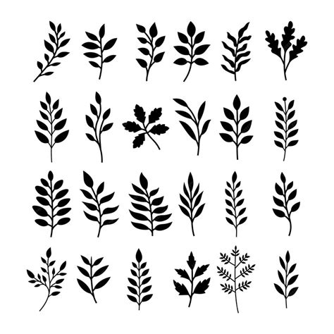 Premium Vector Set Of Branch And Leaves Vector