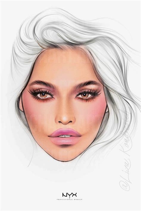 Facechart Face Chart Makeup Art By Liza Kondrevich Makeup Face
